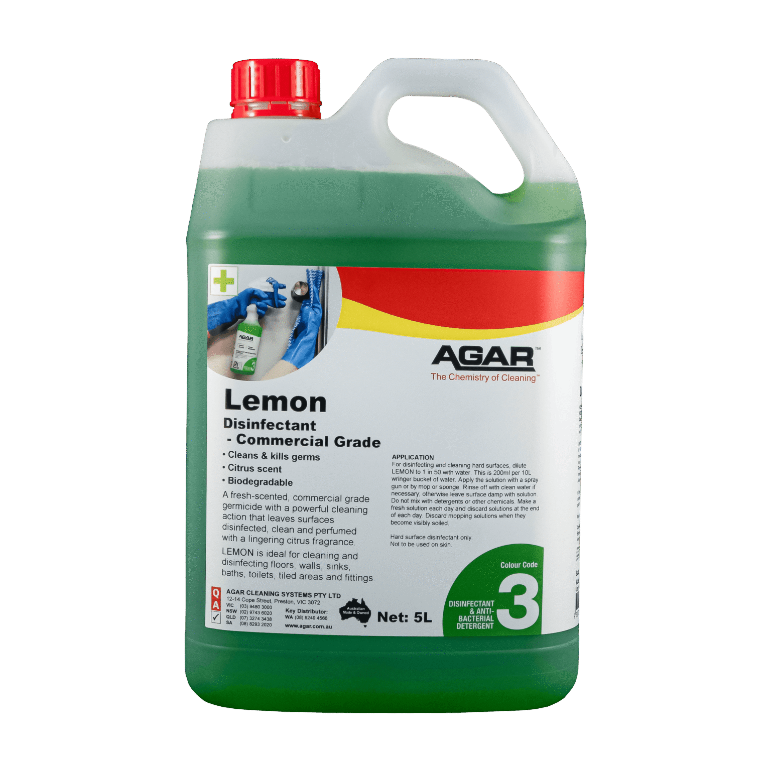 Agar Lemon Disinfectant Commercial Grade | Disinfectants & Sanitisers